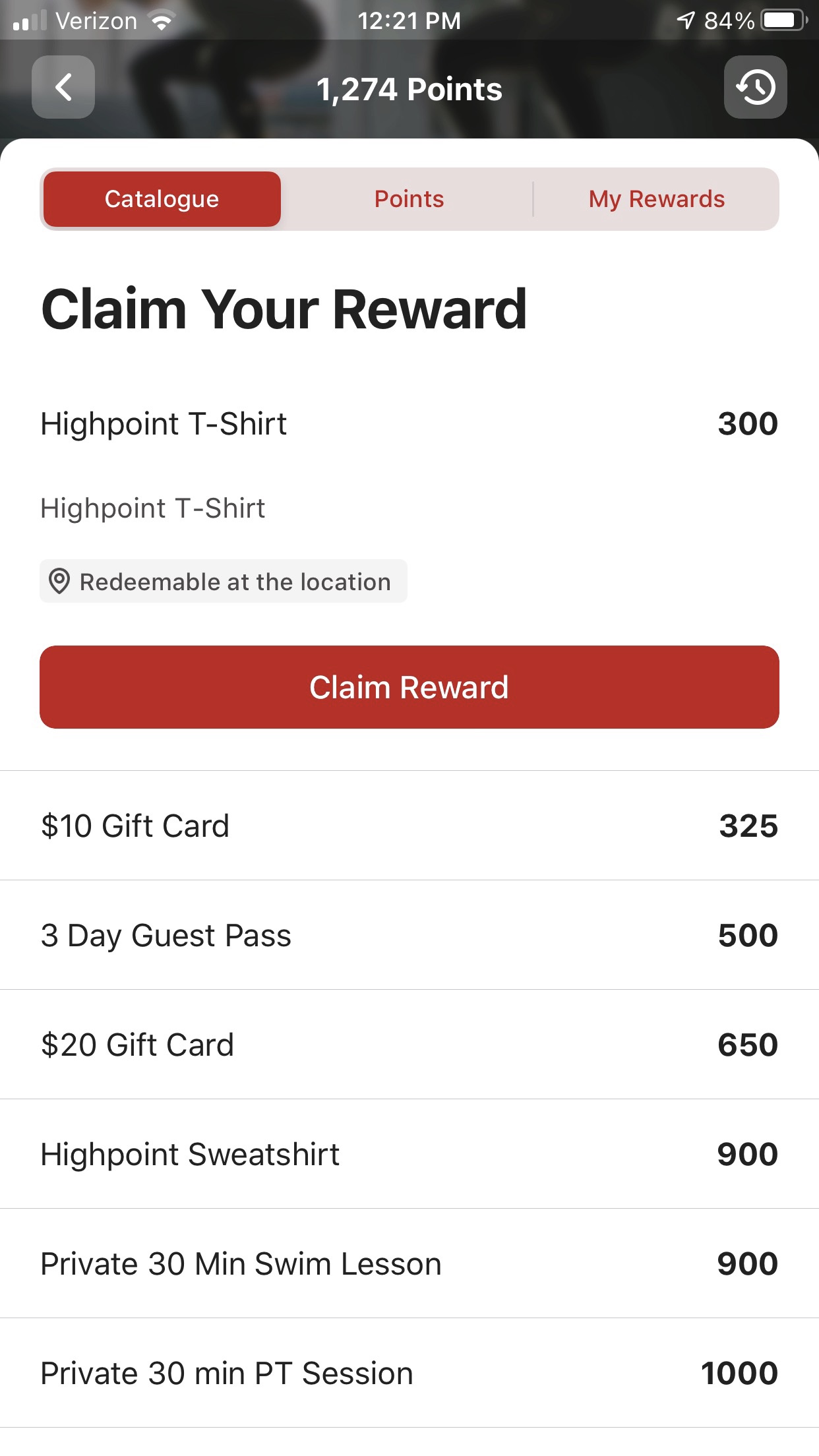 Highpoint Rewards Program - Highpoint Fitness