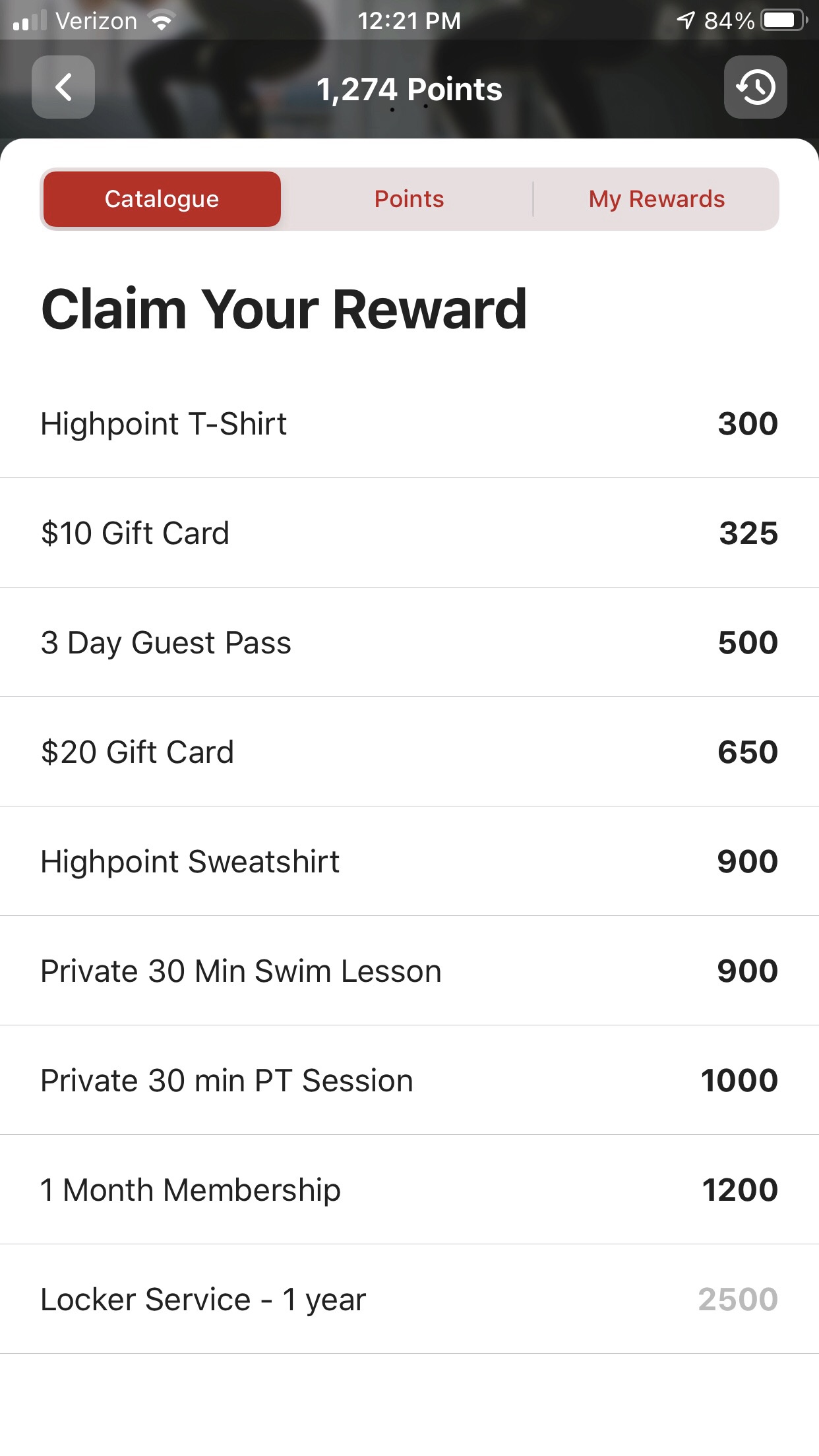 Highpoint Rewards Program - Highpoint Fitness